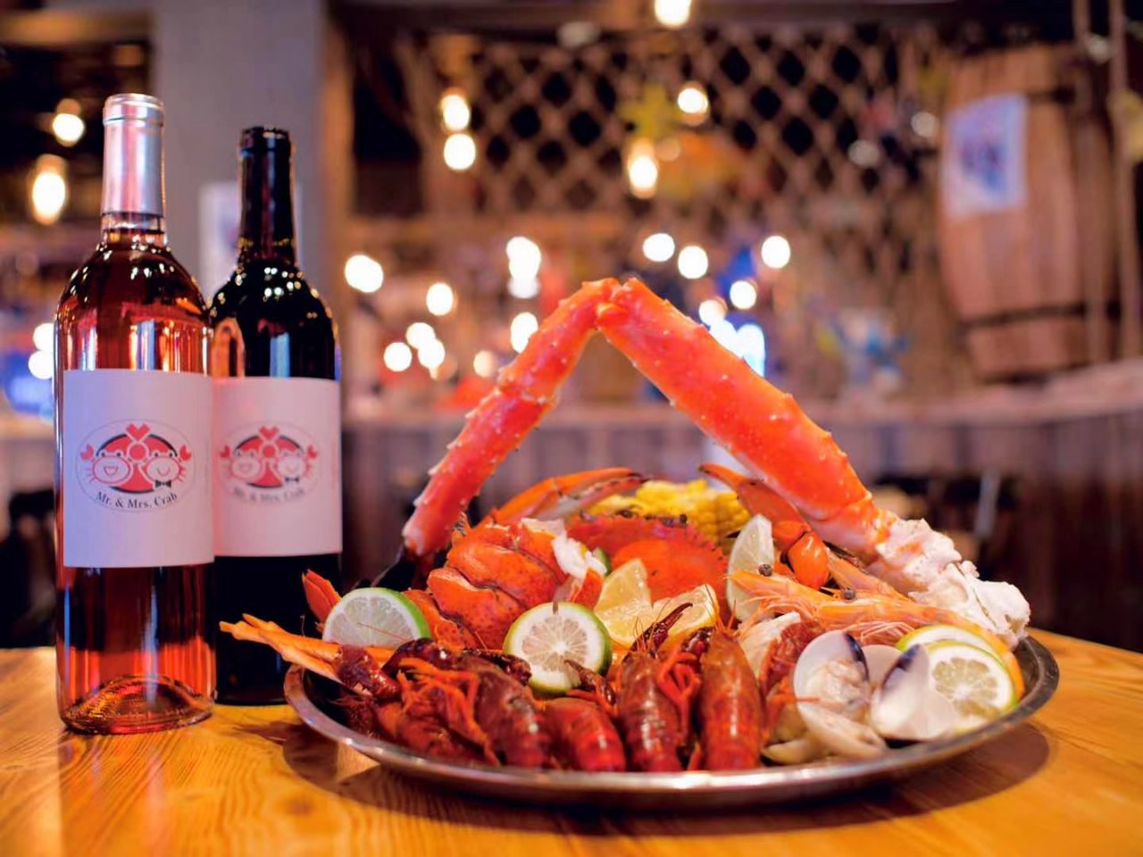 Mr and Mrs Crab Seafood Let's Be Together